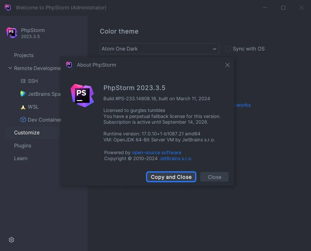PhpStorm v2023.3.5 便携增强版 - 果核剥壳