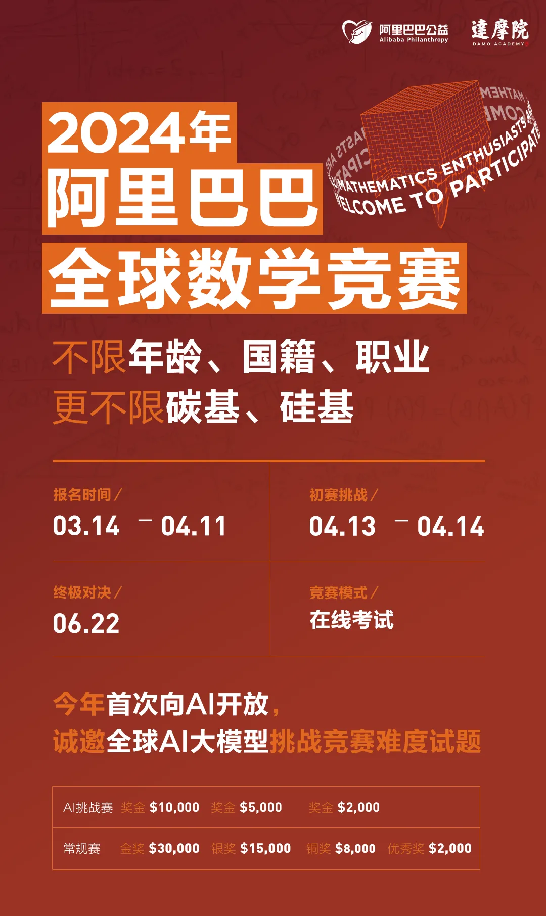 阿里巴巴全球数学竞赛首次向 AI 开放 - 果核剥壳