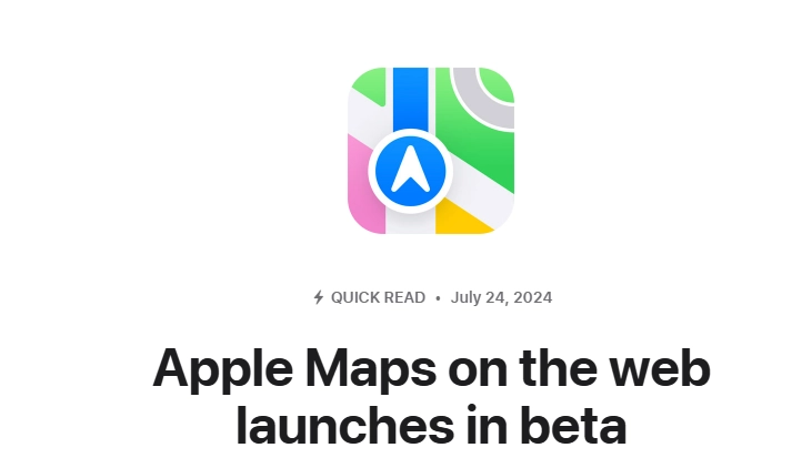 苹果宣布推出 Apple Maps 网页版地图，全球用户可直接通过浏览器访问 - 果核剥壳