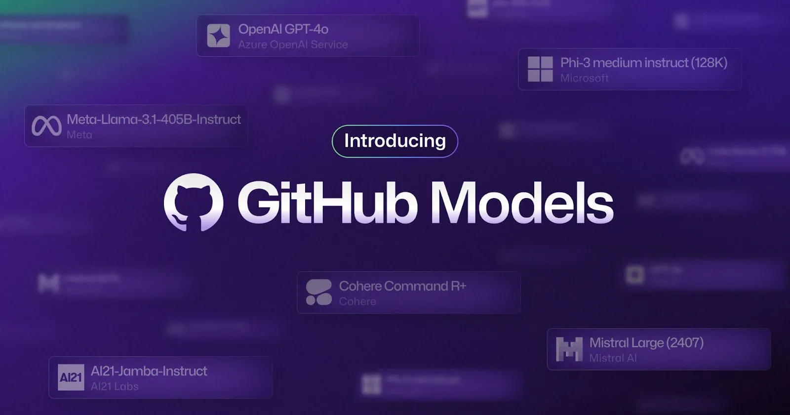 微软 GitHub 推出 Models 服务：定位 AI 工程师，让开发者试用和部署模型 - 果核剥壳