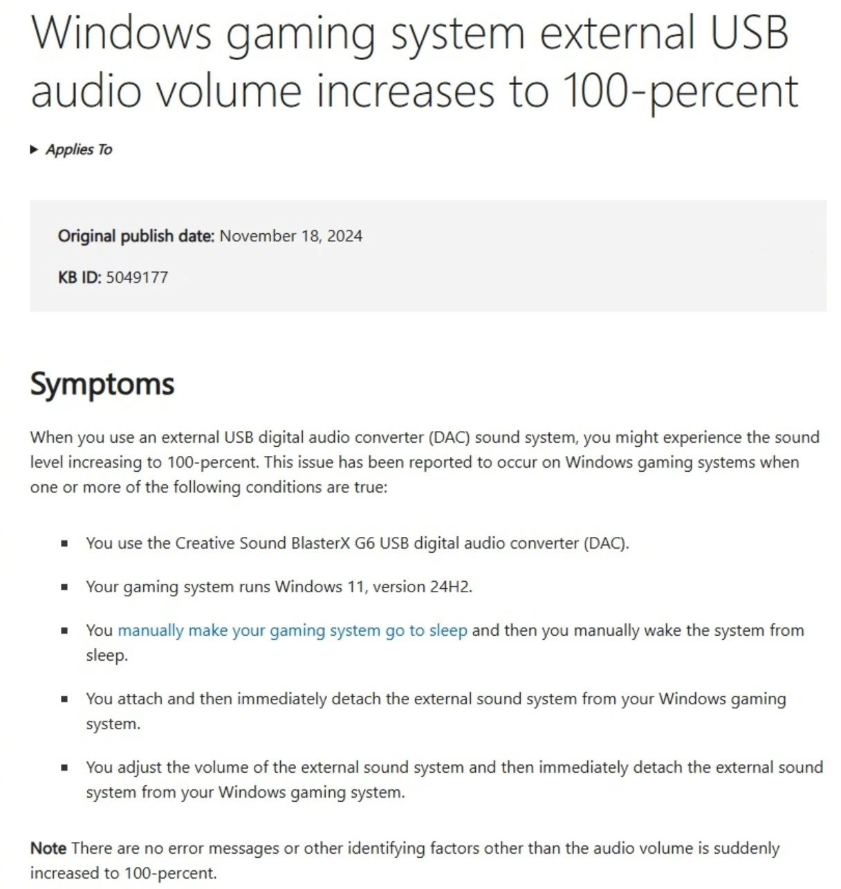 微软承认 Win11 24H2 游戏系统存在音频服务 Bug - 果核剥壳